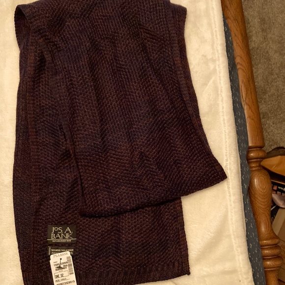 Jos. A. Bank | Accessories | Nwt Joseph A Banks Mens Scarf Burgundy ...